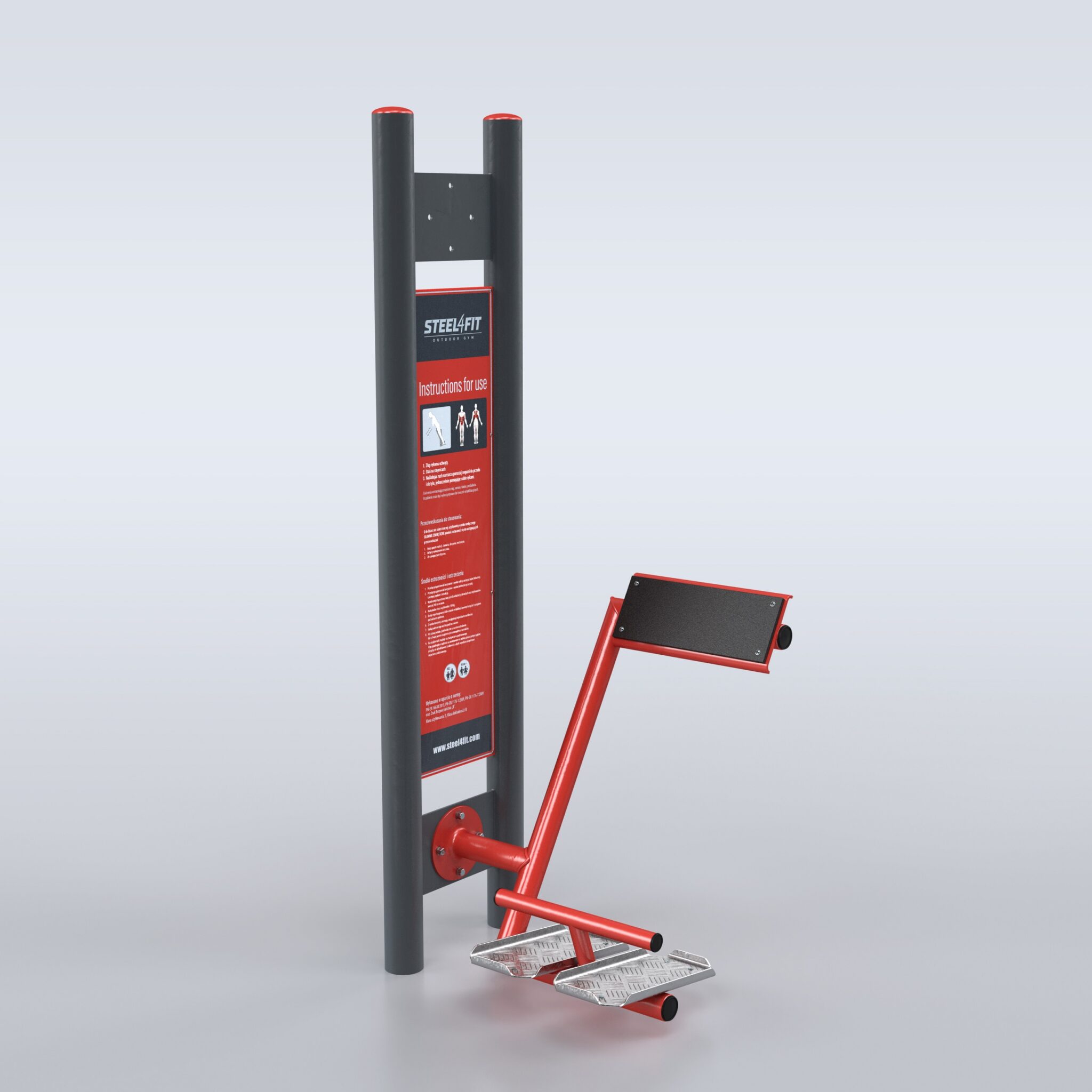 Back Extensors Steel4Fit - Trainer Outdoor Gym