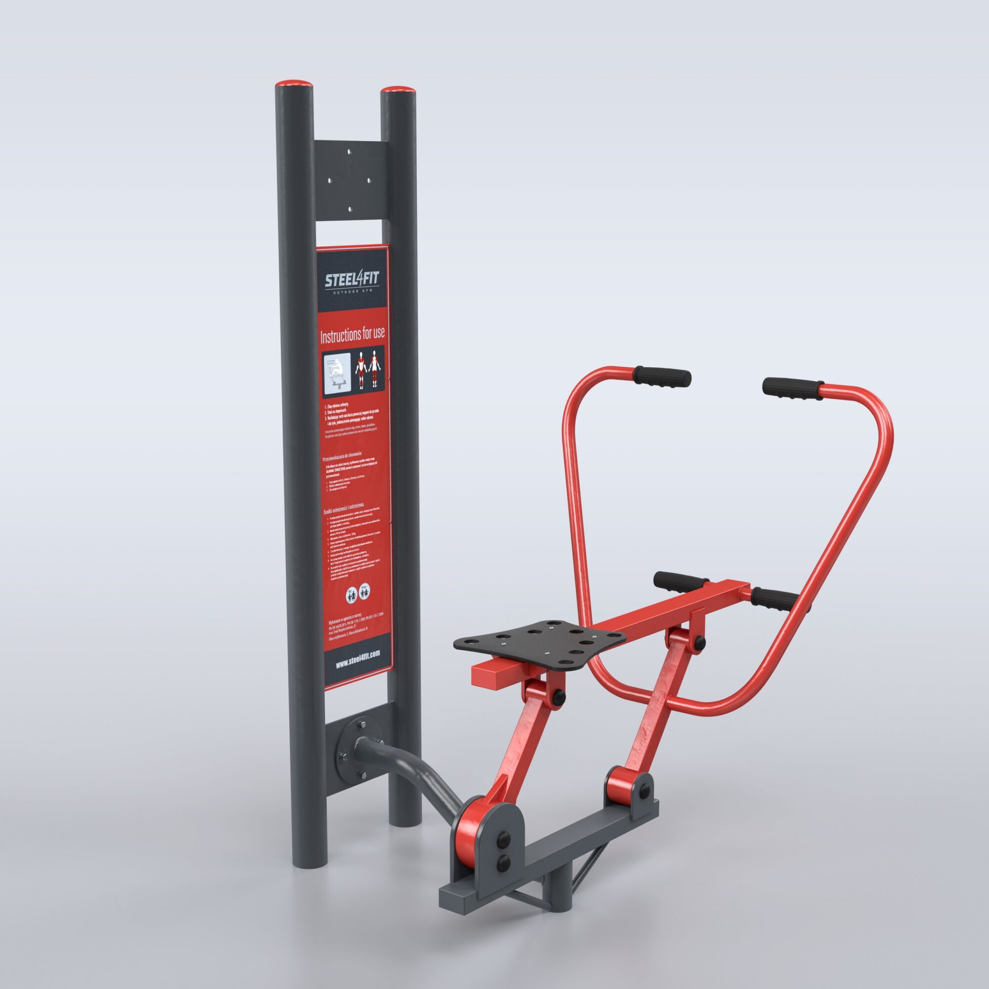 Rower Steel4Fit - Trainer Outdoor Fitness